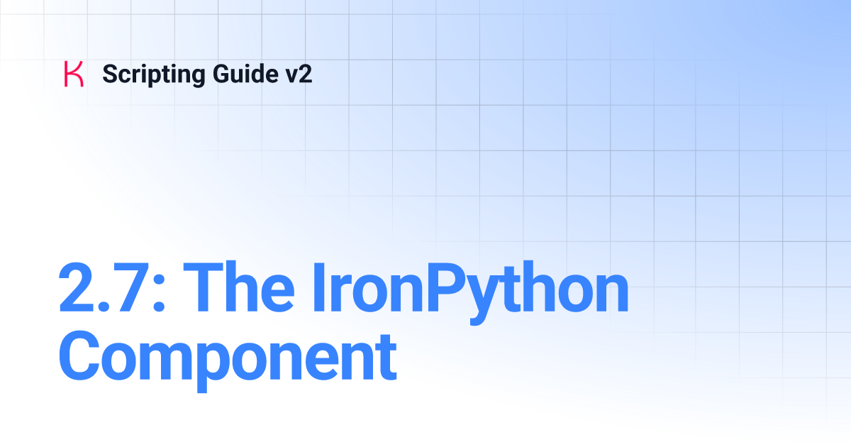 27 The Ironpython Component Scripting Guide V2 7187
