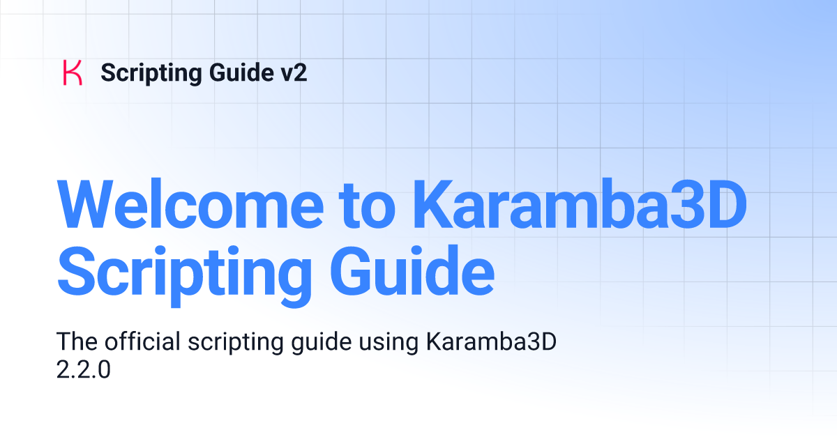 Welcome To Karamba3d Scripting Guide Scripting Guide V2
